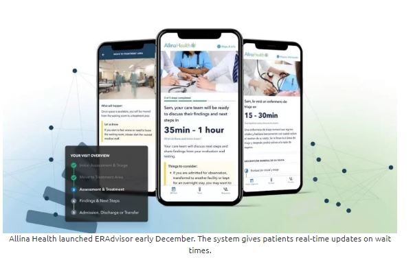 ALLINA HEALTH LAUNCHES NEW TOOL TO HELP NAVIGATE EMERGENCY ROOM WAIT ...